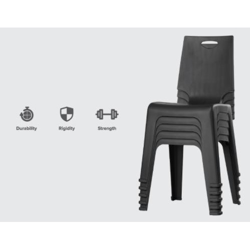 4 pc V Chair (MS 999) Anti Slip Stackable Durable Textured Designer ...