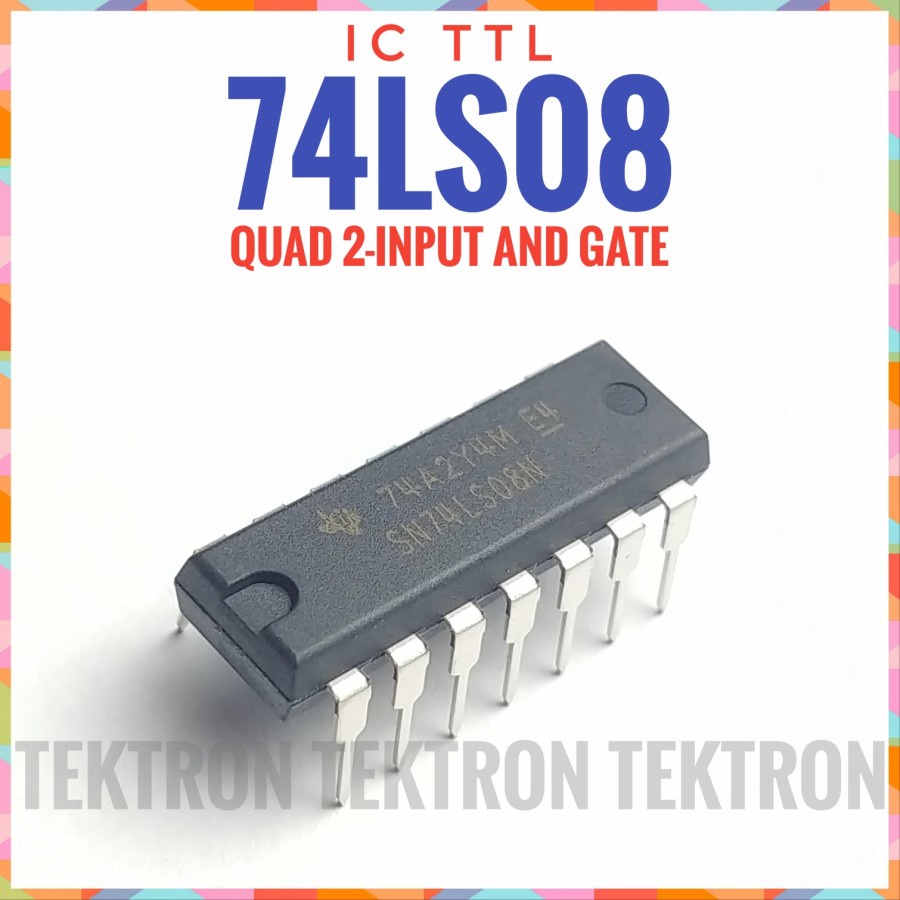 IC TTL 74LS08 7408 Quad 2 Input AND Gate Texas ST National Hitachi | Shopee Malaysia