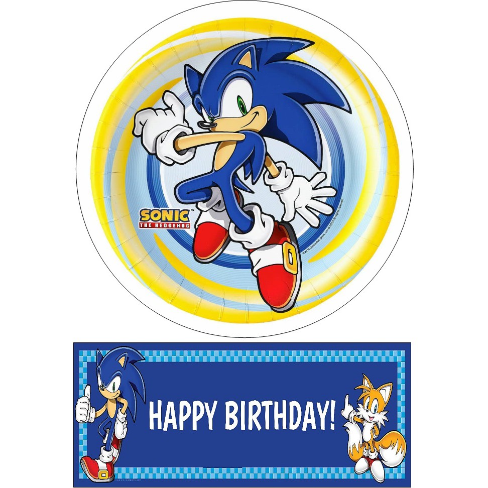 Sonic The Hedgehog Edible Image For cake Decoration | Shopee Malaysia