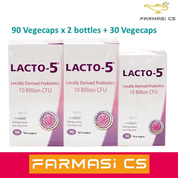 Total Health Concept Lacto-5 Probiotics 10 Billion CFU 90s x 2 bottles ...