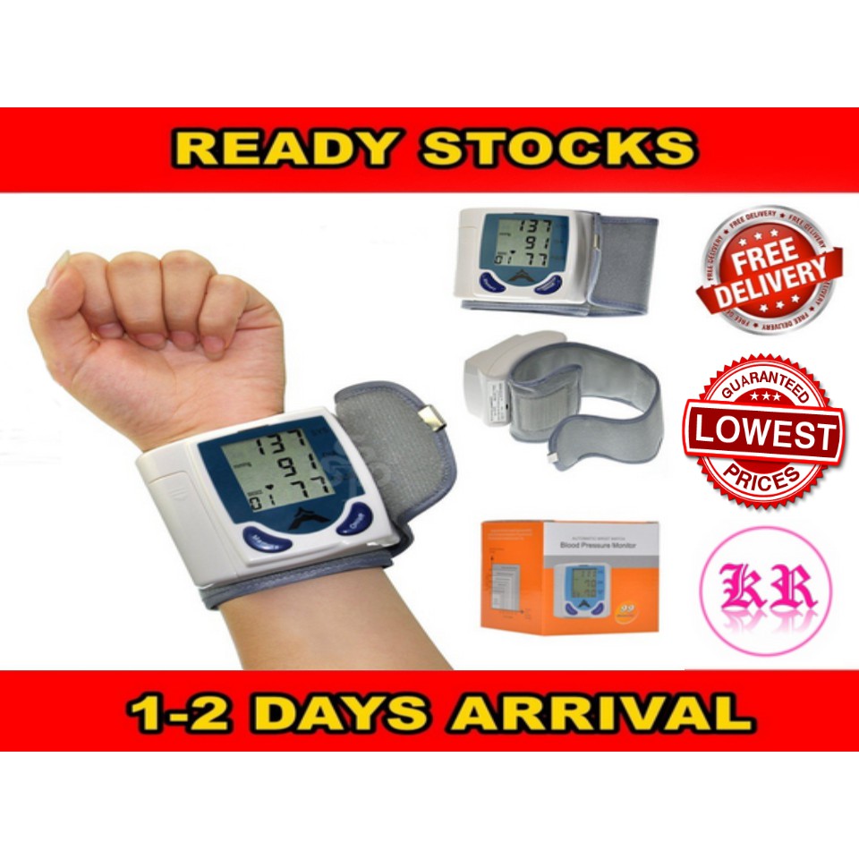🔥FREE SHIPPING🔥 Blood Pressure Monitor Heart Beat Pulse Wrist Meter ...