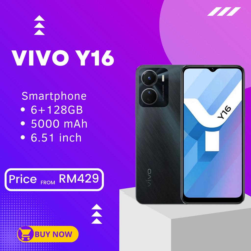 Vivo Y16 (6+128GB) Original Second 95% Condition OFFER!! | Shopee Malaysia