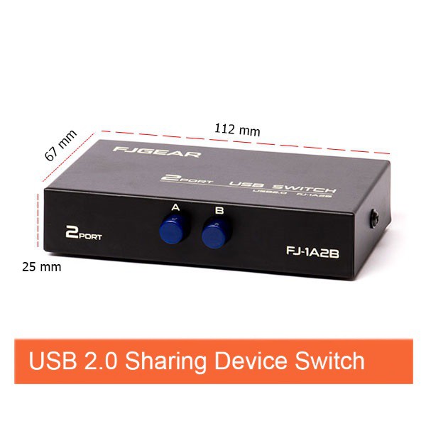 FJGear USB Printer Manual Data Switch - 2 Port [READY STOCK] 🚚💨FAST DELIVERY | Shopee Malaysia