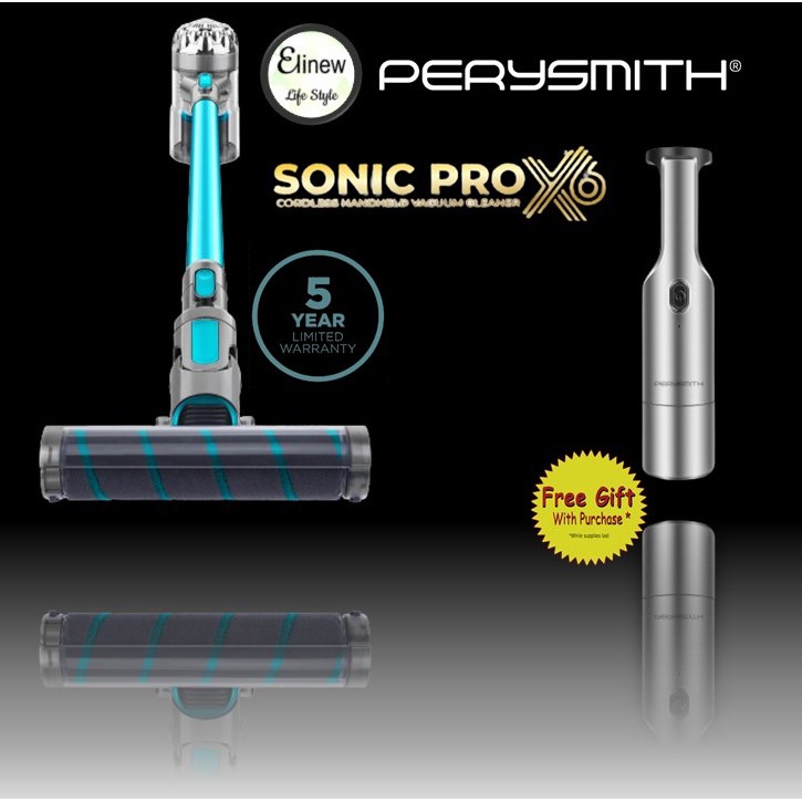 PERYSMITH Cordless Vacuum Cleaner Sonic Pro X6 【5 YEARS WARRANTY🔧 ...