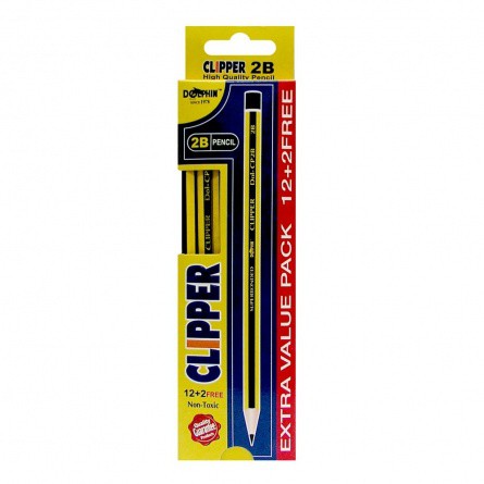 Dolphin 2B Pencil Clipper Pencil Exam Grade Dol-CP2B 12PCS+2PCS FOC ...