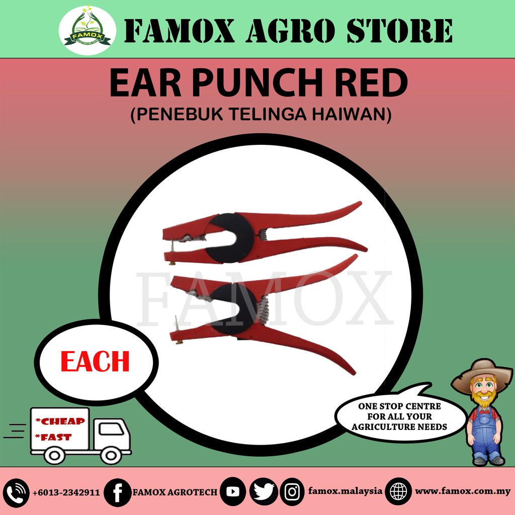 PENEBUK TELINGA HAIWAN (EAR PUNCH RED) | Shopee Malaysia