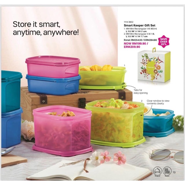 Tupperware Smart Keeper Gift Set (8pcs) | Shopee Malaysia