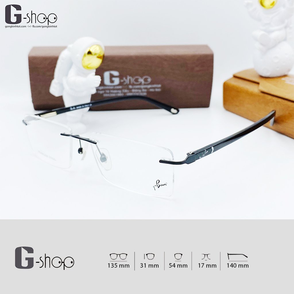 Rb metal drill frame - RB rimless glasses | Shopee Malaysia