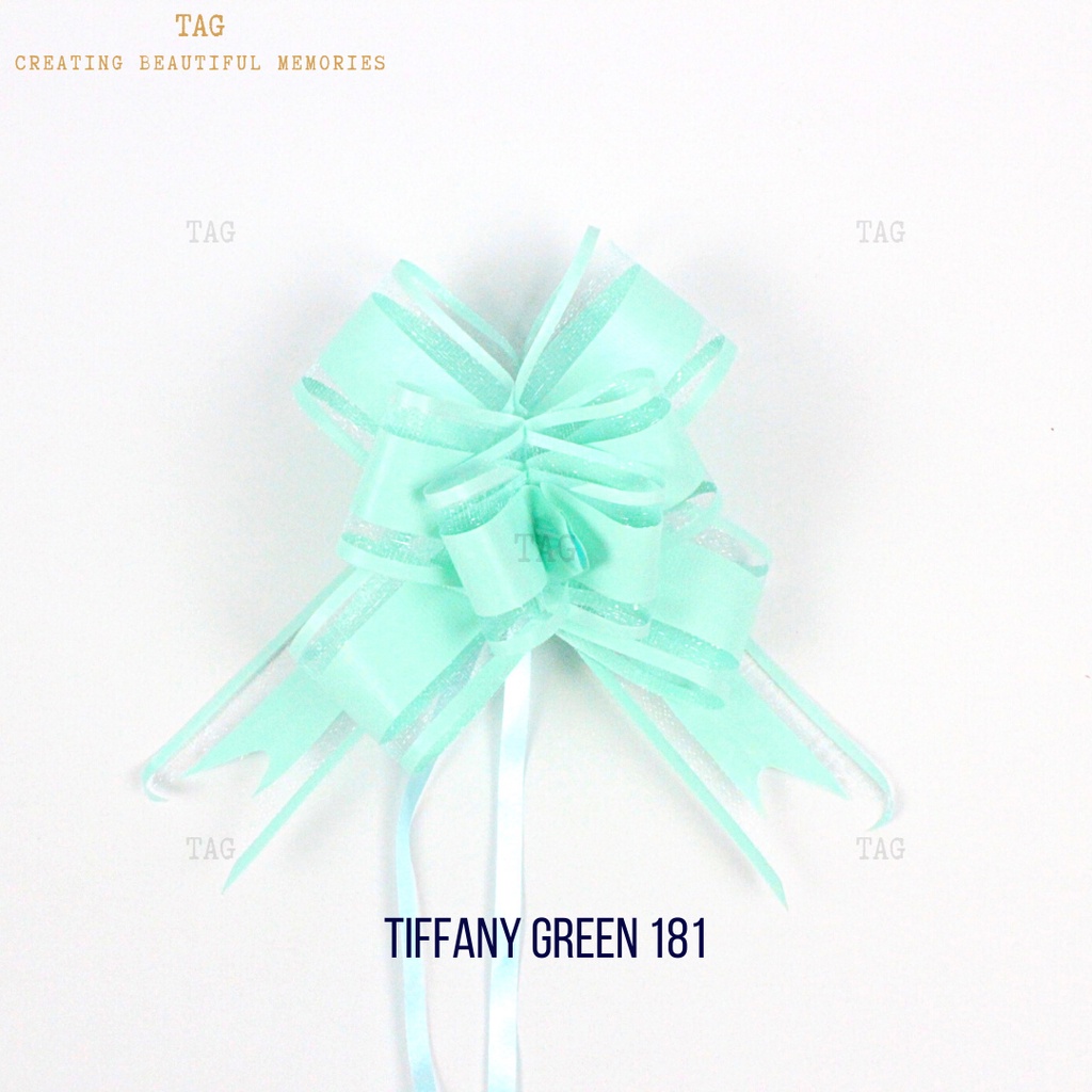 10Pcs +/-8x3cm Wedding Decor Party Assorted Plain Colour Pull Bow ...