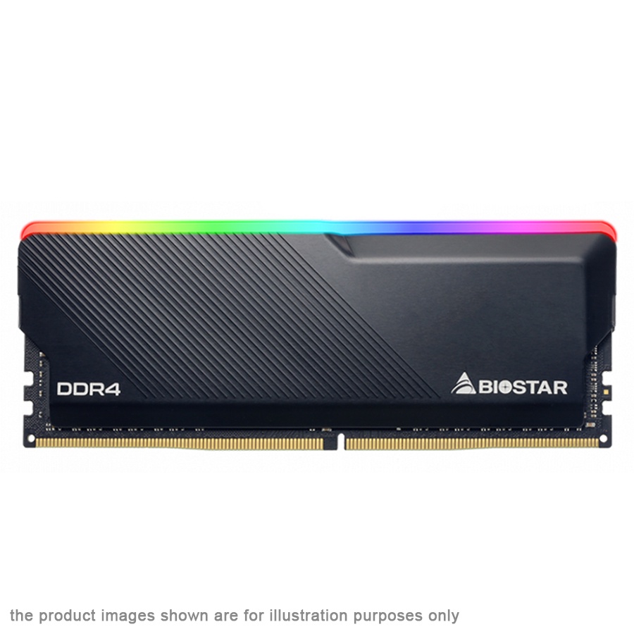 Biostar Gaming X 8GB 3200MHz RGB DDR4 1.35V Desktop Gaming RAM | Shopee ...