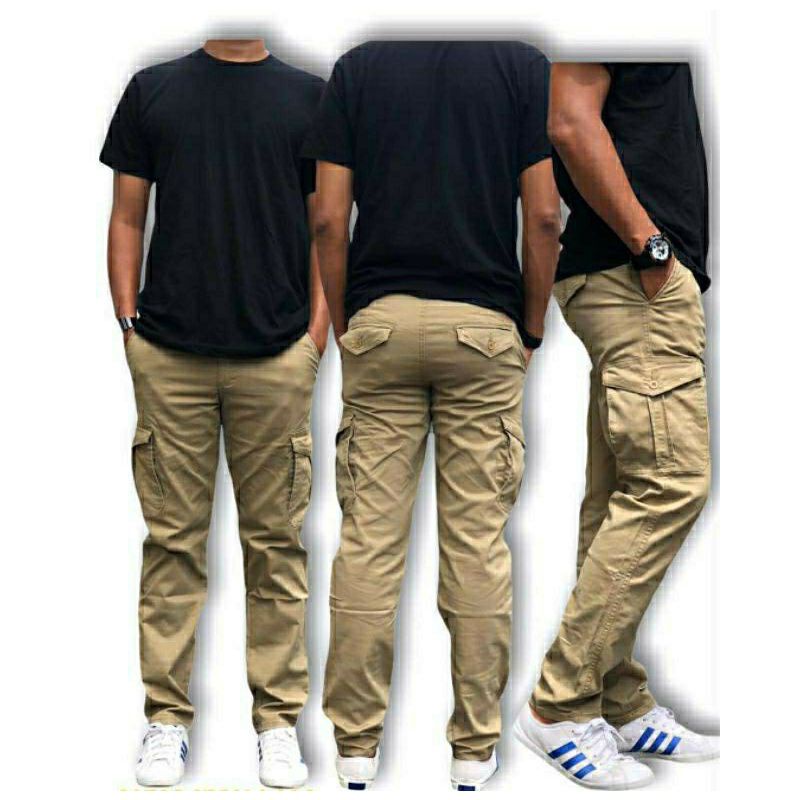 Seluar Cargo pant 6 pocket Kain Tebal Cargo Pant Multi Pocket Seluar ...