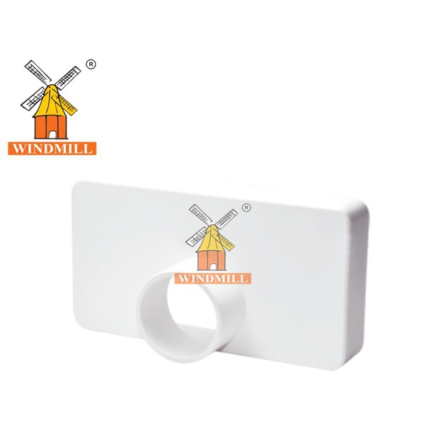 [10pieces] New Hydroponic Rectangular End Cap 4x2 with HOLE Hidroponik ...