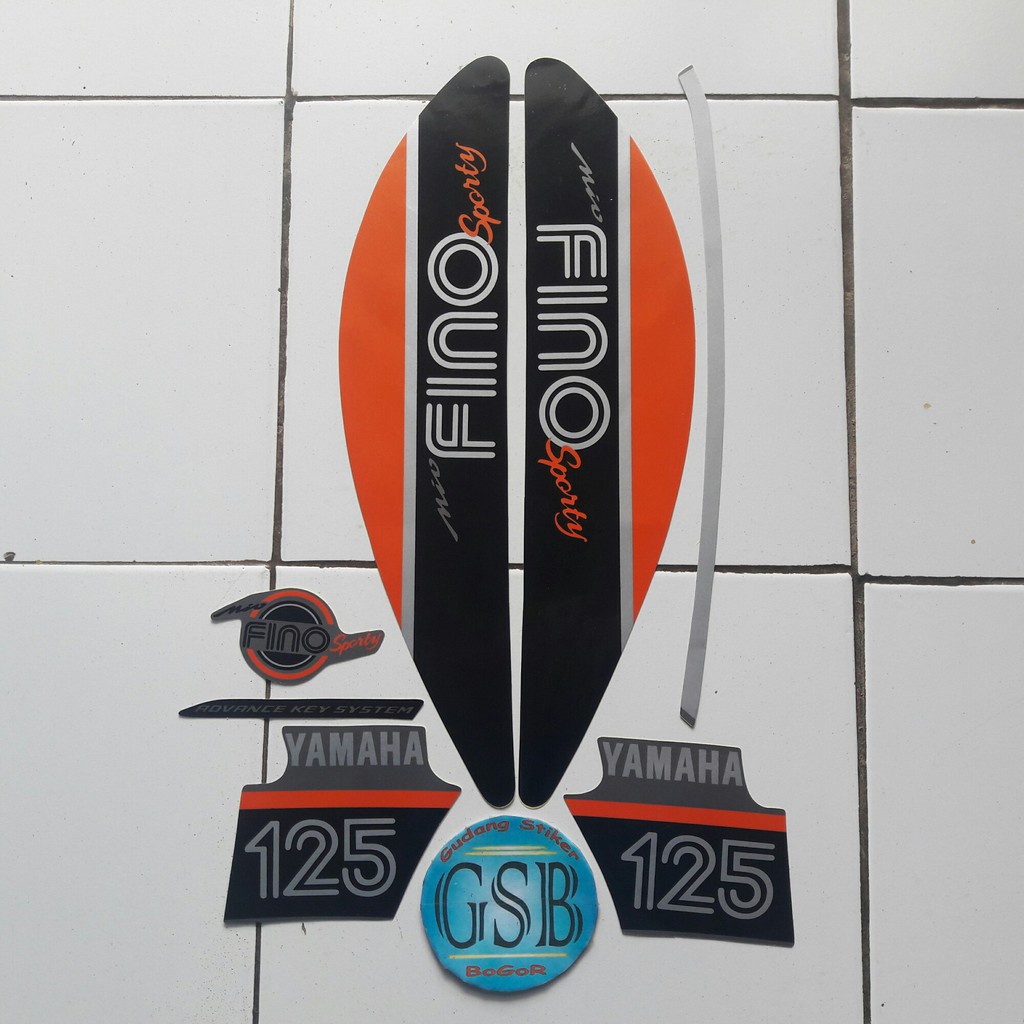 Yamaha fino sporty 125 2017 Gray motorbike sticker | Shopee Malaysia