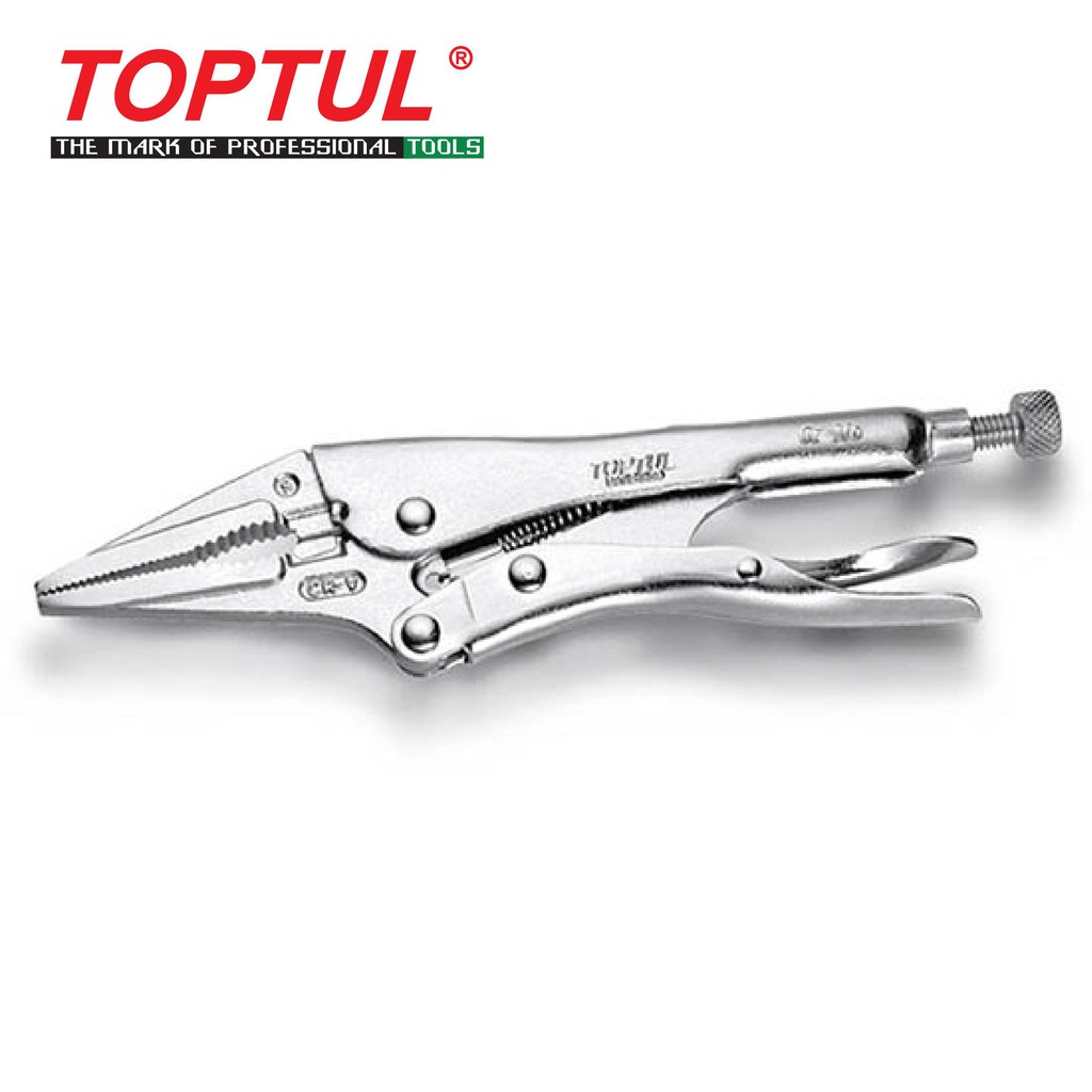 Toptul Long Nose Locking Pliers with Wire Cutters (DAAS series ...