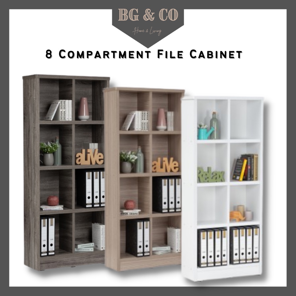 HAVIR 8 Cube File Cabinet Storage Filing Cabinet Display Cabinet Book ...