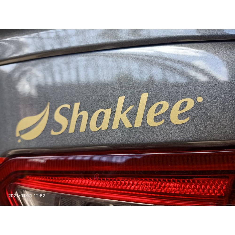 STICKER SHAKLEE / SHAKLEE / STICKER KERETA SHAKLEE / STICKER MOTO ...