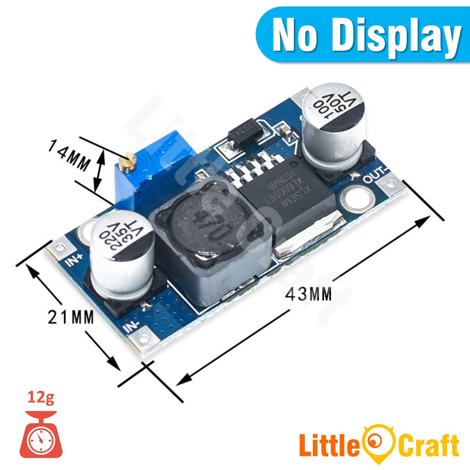 XL6009 DC-DC Adjustable Step Up Voltage Booster Converter Module With ...
