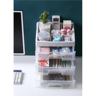 🇲🇾 Ready Stock 1/2/3 Tier Drawer Storage Box Stationery Organizer ...