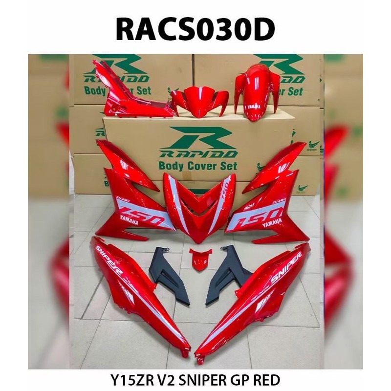 🔥RAPIDO COVER SET SNIPER RED Y15ZR V2🔥 | Shopee Malaysia