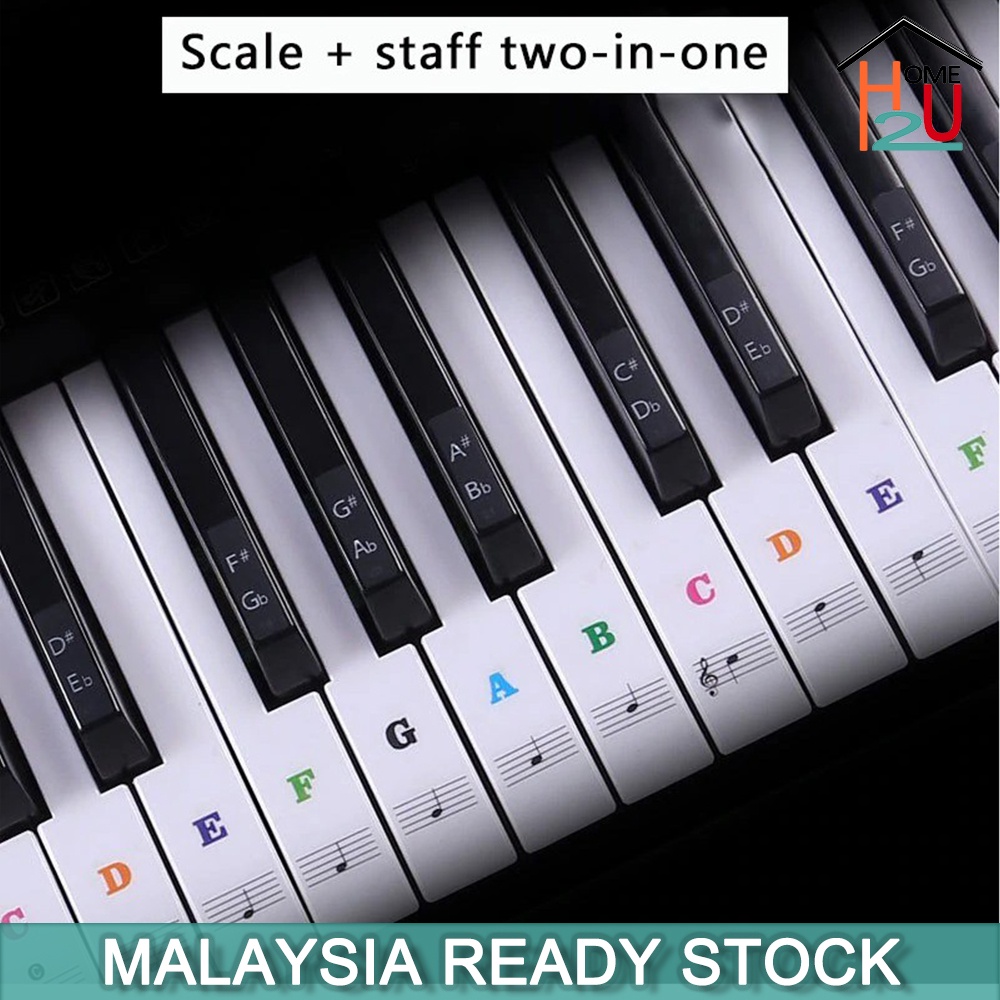 Keyboard piano stickers 37/49/54/61/88 Electronic piano keyboard ...