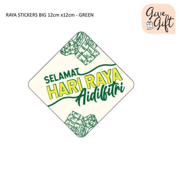 Raya Stickers for Packaging Box / Paper Bag | Shopee Malaysia