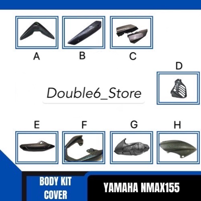 YAMAHA NMAX155 V1 CARBON PARTS CARBON BODY KIT CARBON COVER NMAX CARBON ...