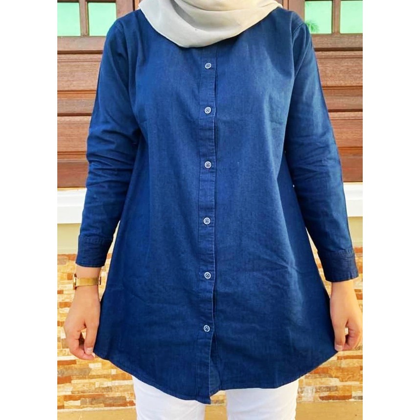 🌸Denim baju muslima Full bottom girls murah murah🌸 | Shopee Malaysia