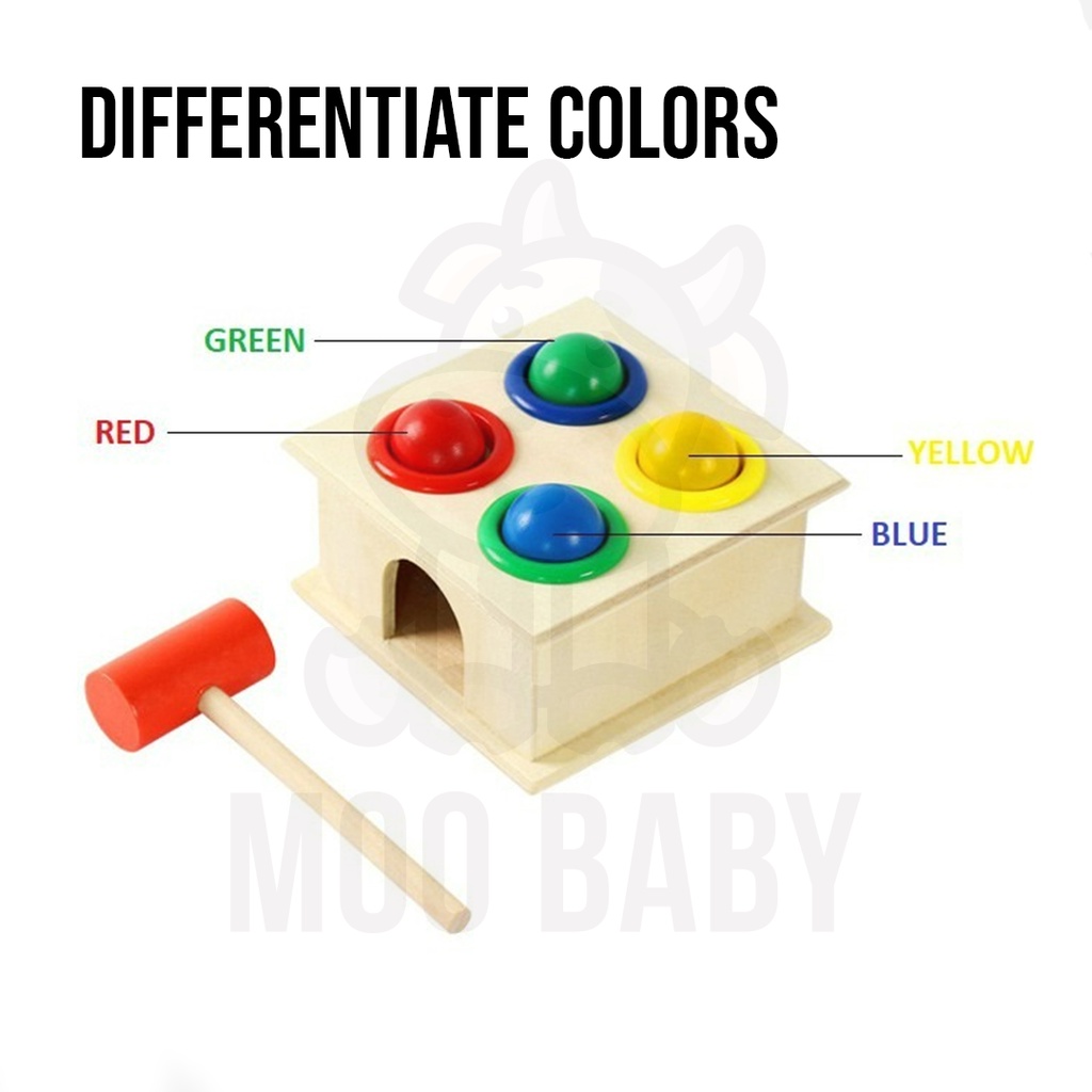 Moo Baby Toy Hammer Toy Wooden Toys Educational Toys for Kids ...