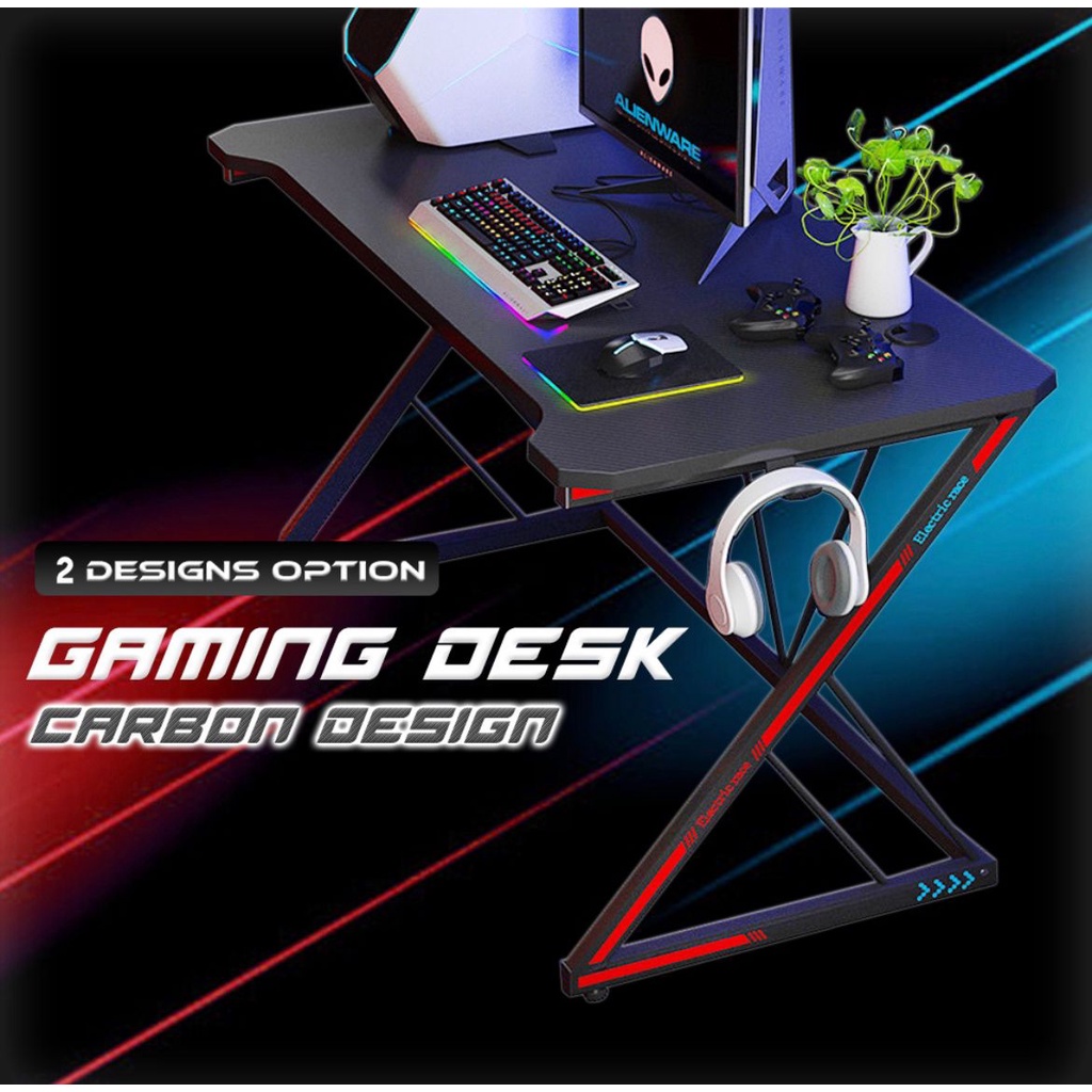 Ergonomic E-Sport Carbon Matt Surface Gaming Desk/Gaming Table Meja ...