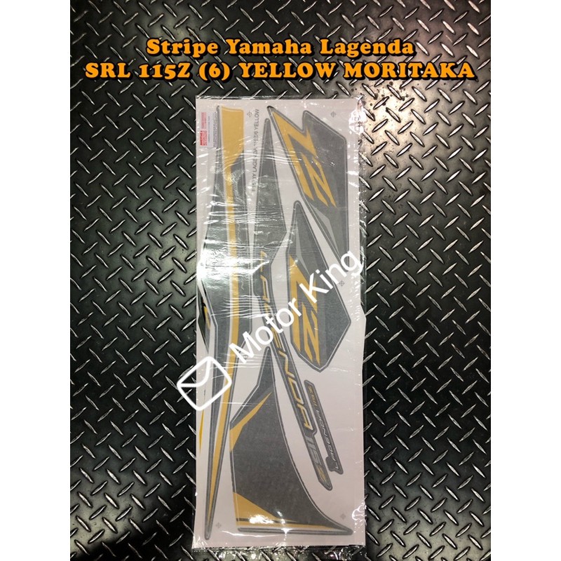 Stripe sticker cover set Yamaha Lagenda SRL 115 Z (6) Kuning YELLOW ...