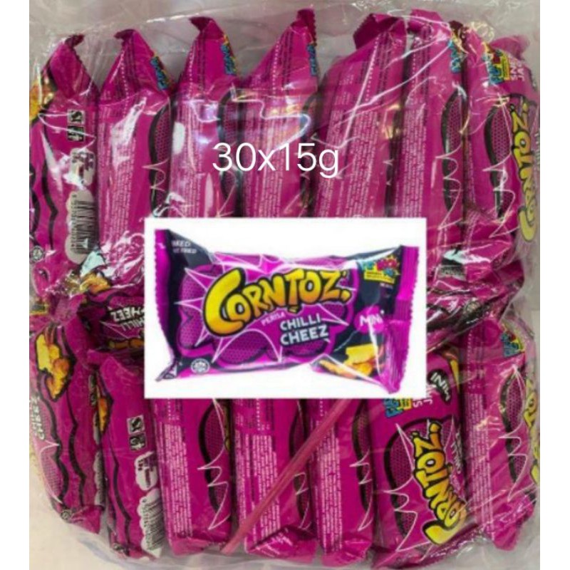 Corntoz Chilli Cheez Flavoured Chips (30x15g) [DELIVERY IN KL ...