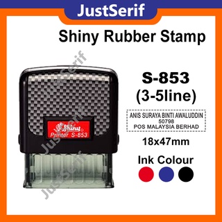 Shiny Self-inking Rubber Stamp S851 S852 S853 S854 S855 auto ink ready ink | Shopee Malaysia