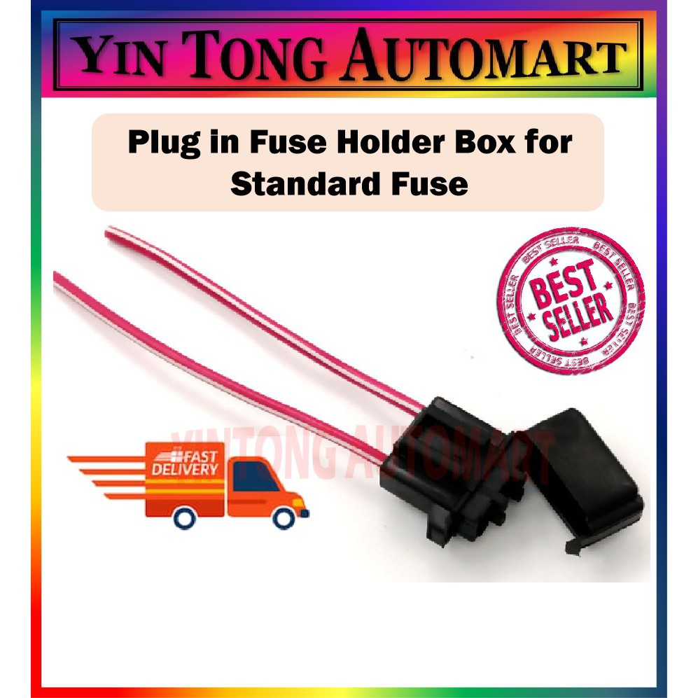 5PCS OR 10PCS(5BIJI/10BIJI) Plug in Fuse Holder Box for Standard Fuse ...