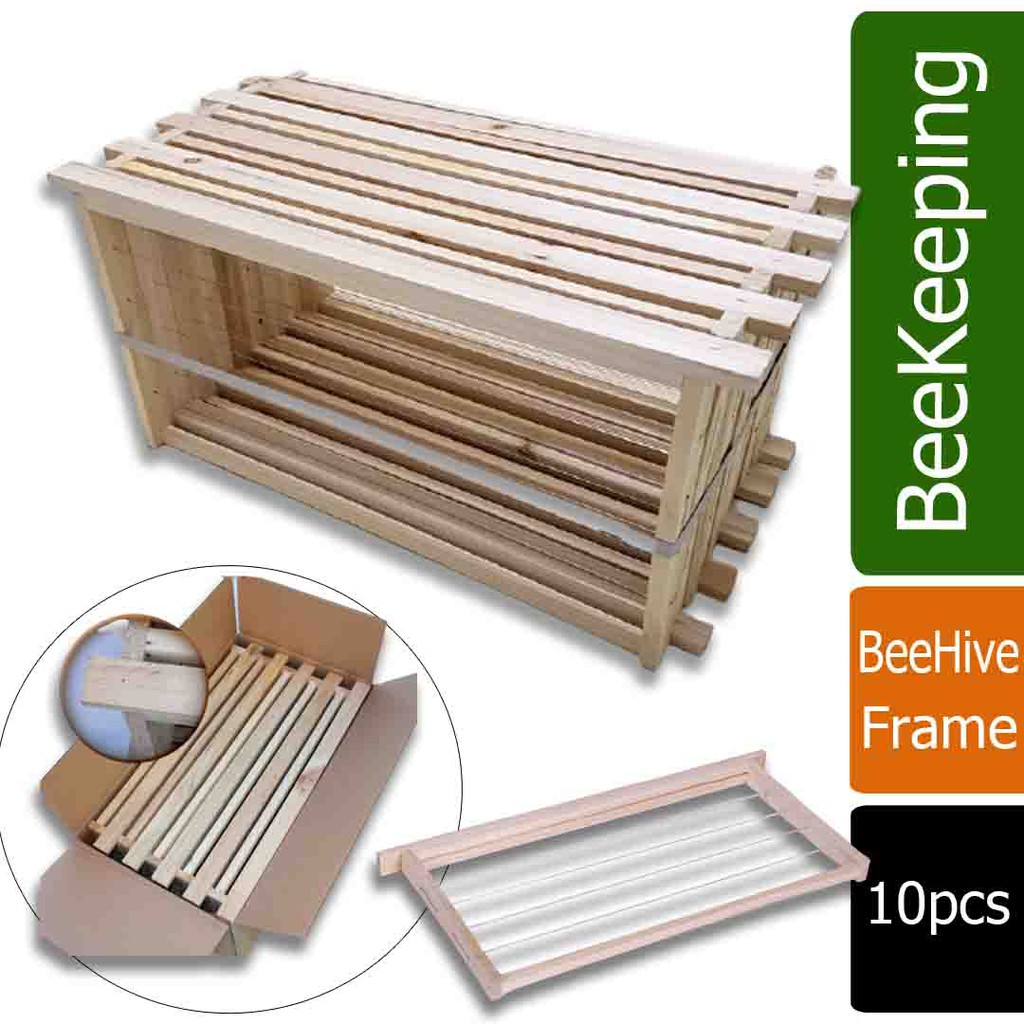 10pcs Frame for Bee Build Honeycomb Foundationless inside BeeHive Equipment nest Beekeeping ...