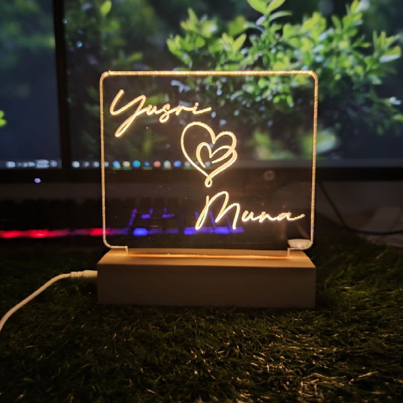 Custom Lampu LED Hiasan atau hadiah hari lahir | Shopee Malaysia