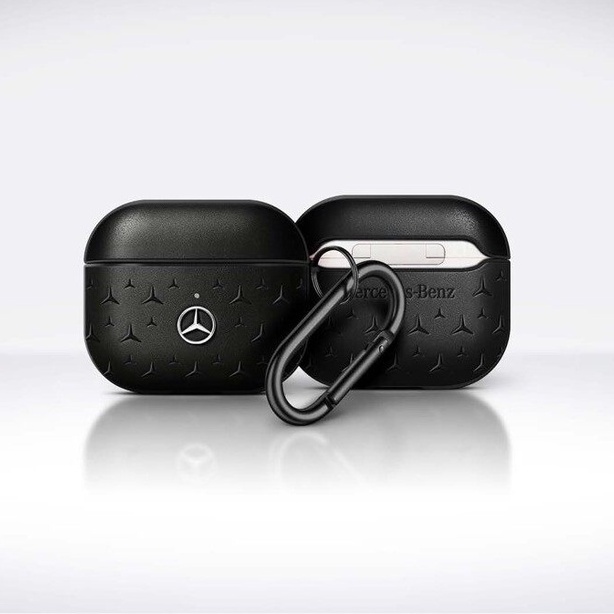 [Official Licensed] MERCEDES Genuine Leather Star Pattern Airpods Case ...
