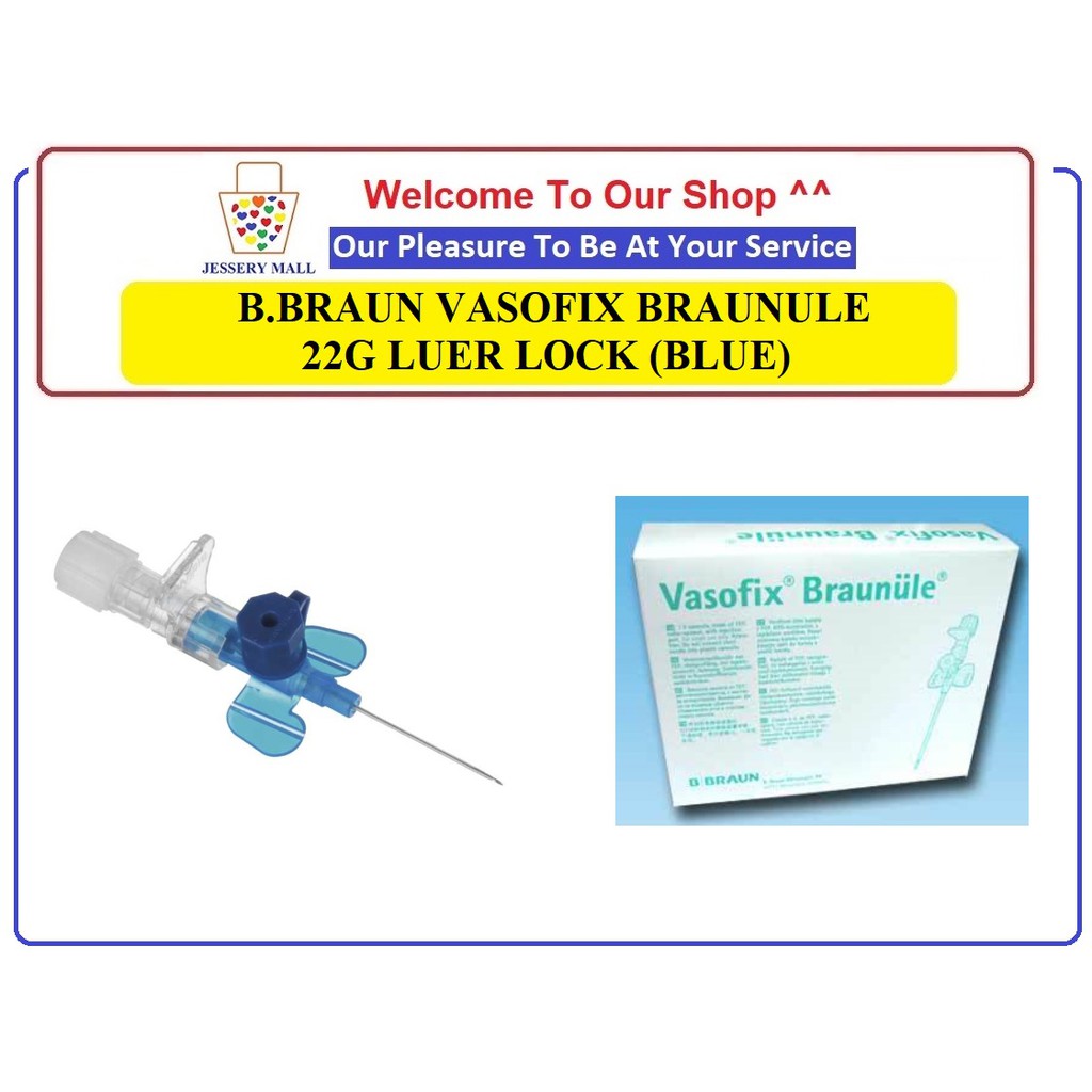 BBRAUN VASOFIX BRAUNULE 22G LUER LOCK | Shopee Malaysia