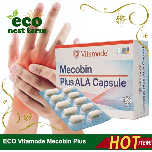 NERVE SUPPLEMENT VITAMODE MECOBIN 2 x 10 CAPSULE PLUS ALA HALAL ...