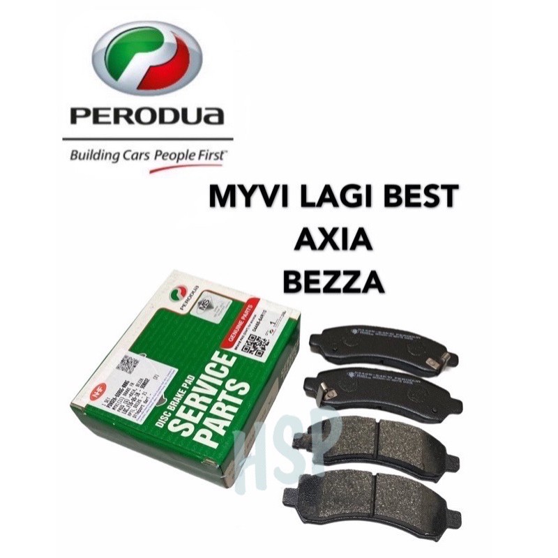 PERODUA MYVI LAGI BEST AXIA BEZZA FRONT DISC BRAKE PAD ORIGINAL PERODUA ...