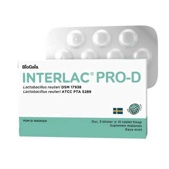 BIOGAIA INTERLAC PRO-D VITAMIN SUPPLEMENT contains 30 / contains 10 ed ...