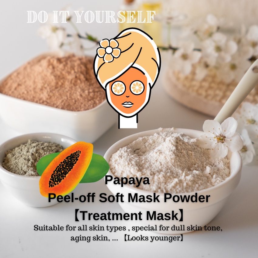 Papaya Peel Off Soft Mask Powder Face Mask Treatment Mask Skincare Modeling Facial Mask Skin ...