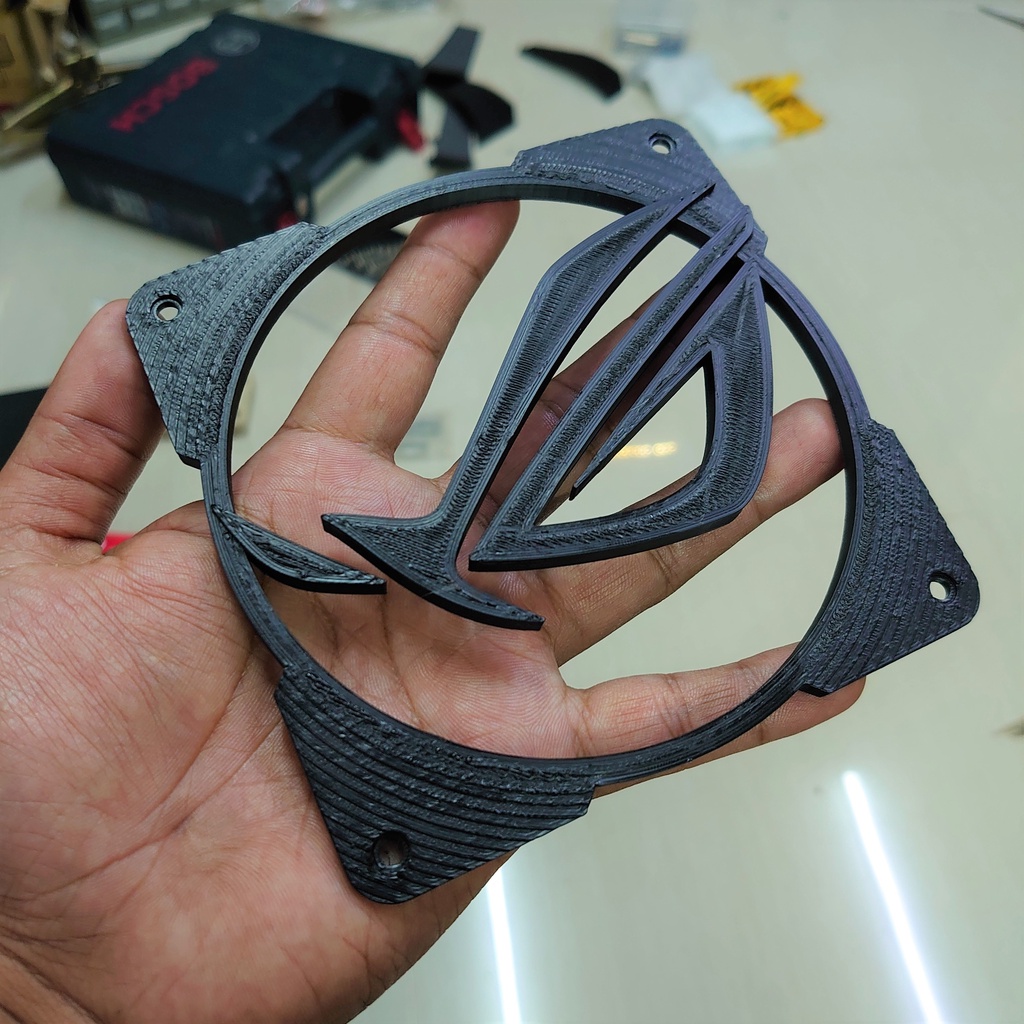 120 MM FAN SHROUD GRILL FACE COVER 3D PRINTED - ASUS ROG LOGO | Shopee ...