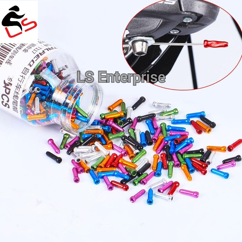 Bicycle Cable Crimps Inner Cable Alloy End Cap Shifter Brake Cable wire ...
