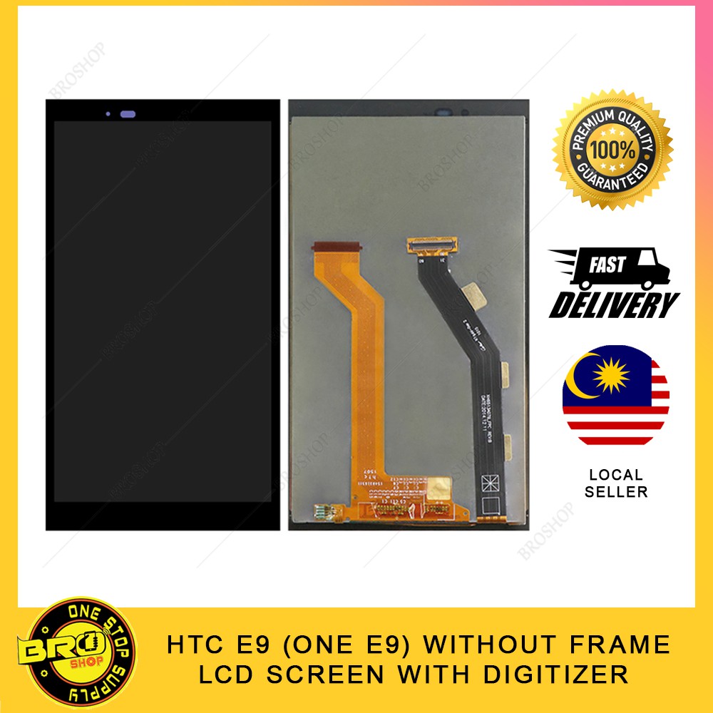 HTC E9 (ONE E9) LCD SCREEN WITH DIGITIZER FULLSET (WITH / NO FRAME) | Shopee Malaysia