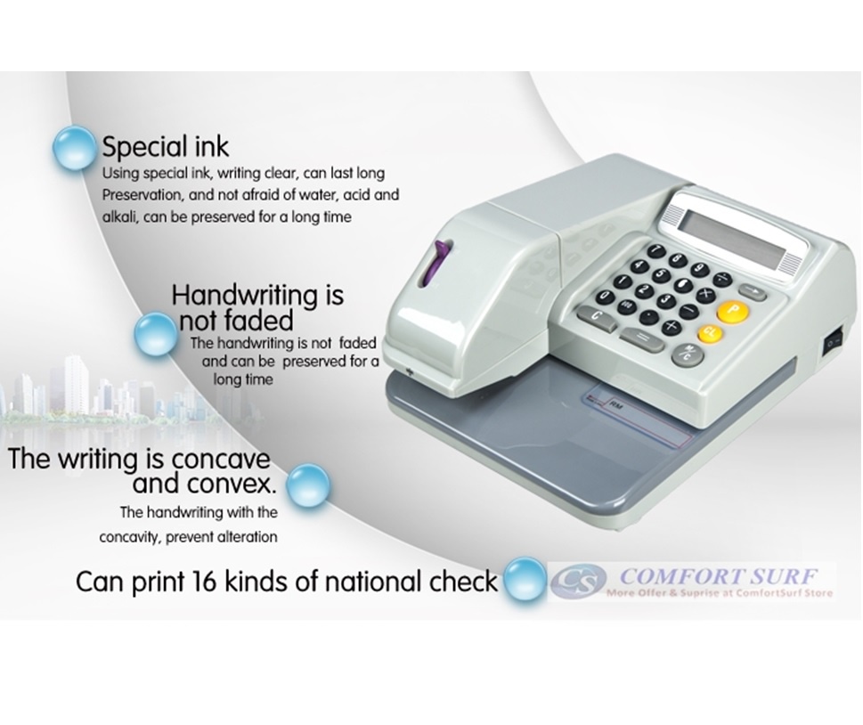 🔥🔥 Multi Currency Cheque Writer MCEC-310 Check Writer Cheque Printer🔥🔥 ...