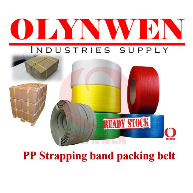 Tali Anyaman 1000m Plastik Strapping Packing belt PP strapping band machine READY STOCK 9KG ...