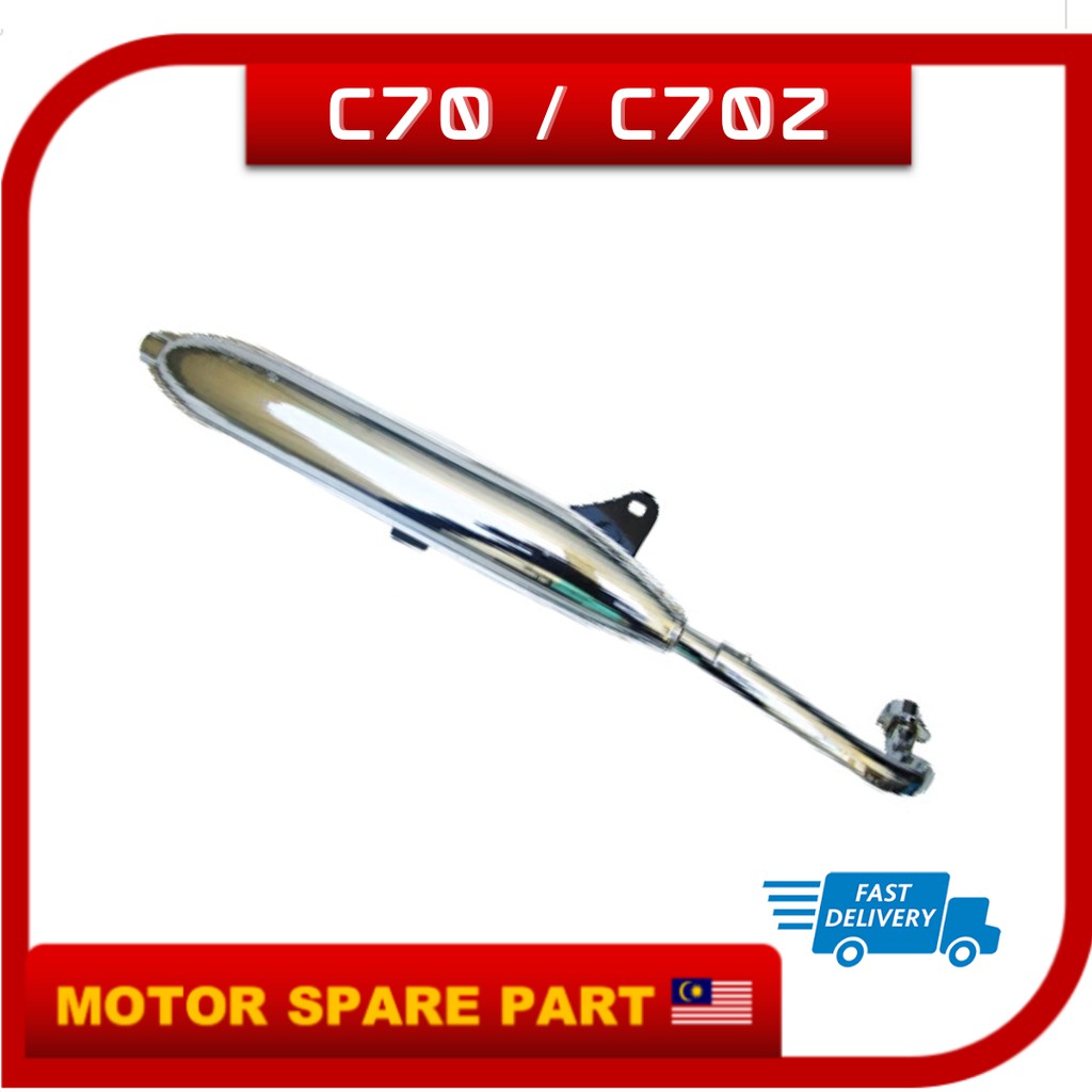 (THAILAND) HONDA C70 C70-Z C70Z EXHAUST PIPE MUFFLER EKZOS PIPE PISANG ...