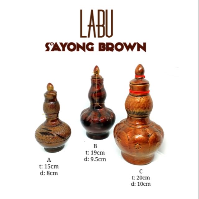 Labu Sayong Hiasan Brown Size Medium | Shopee Malaysia