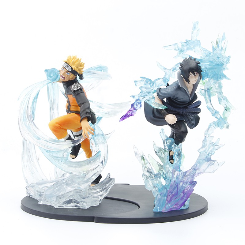 Uzumaki Naruto Rasengan Uchiha Sasuke PVC Action Figure 15cm Anime ...