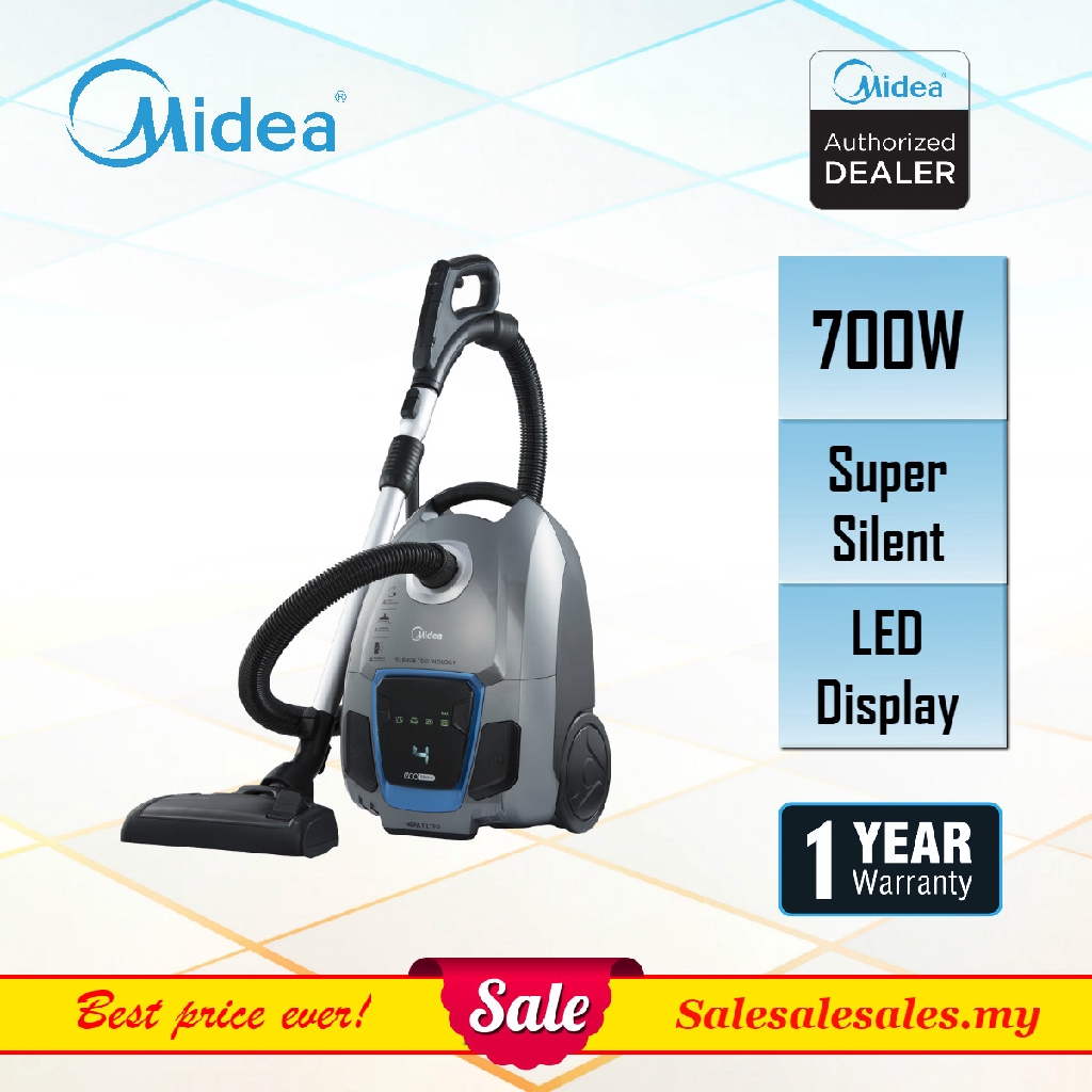 (CLEARANCE) MIDEA Super Silence Vacuum Cleaner MVC-CE3-SV with HEPA Filter | Shopee Malaysia